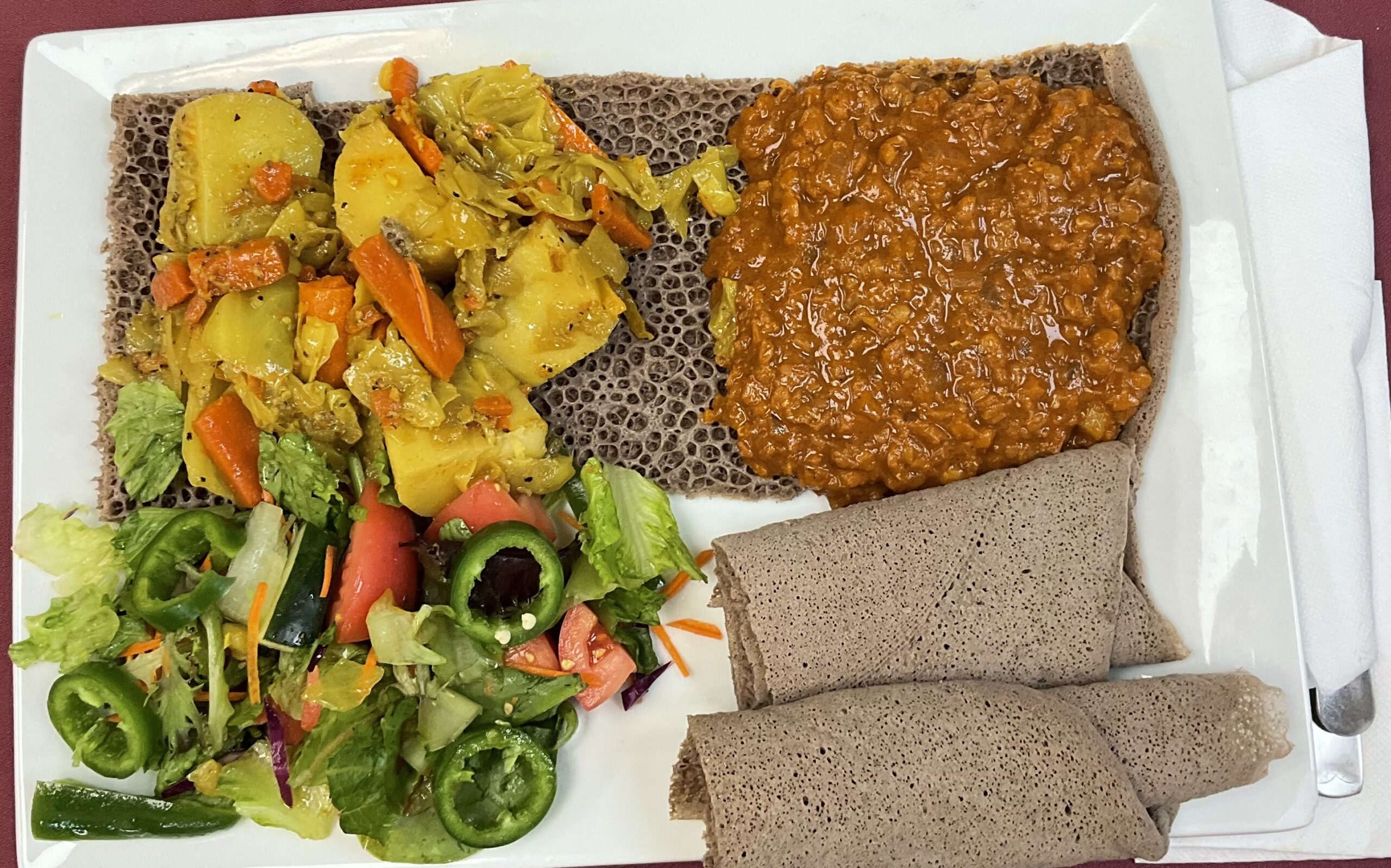 Spicy Lentil Stew | Addis Grill, Ethiopian Vegan Restaurant